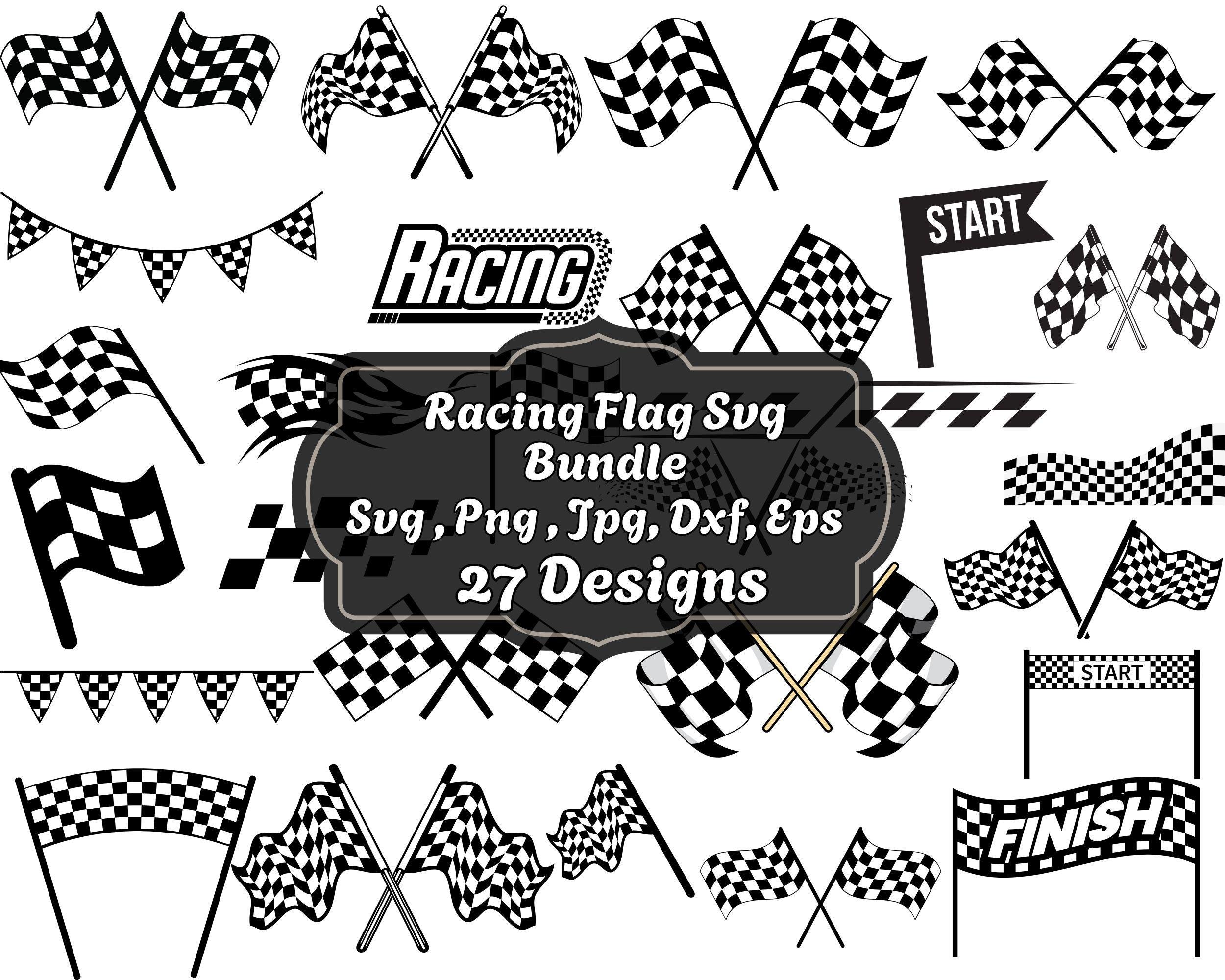 Race Flag Svg Png Bundle, Checkered Flag Svg, Racing Flag Svg, Race ...