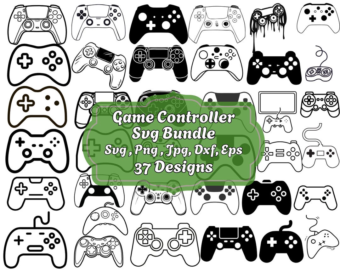 Game Controller SVG Bundle, Game Controller PNG Bundle, Game Controller ...