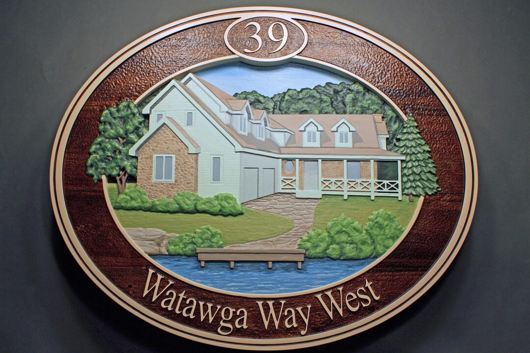 Custom Carved Wood Signs, Home Signs, Cabin Signs, Farm Signs, Business ...