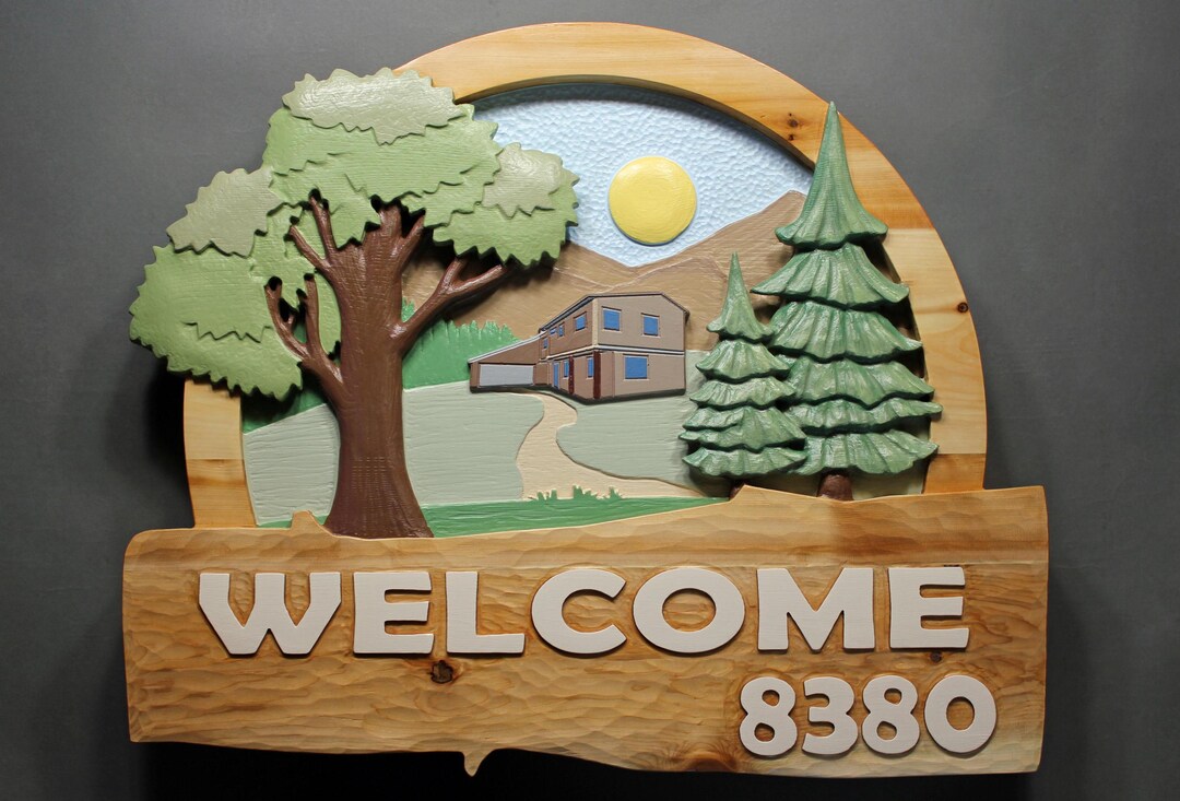 Custom Carved Wood Sign, Personalized Home & Business Decor - Etsy