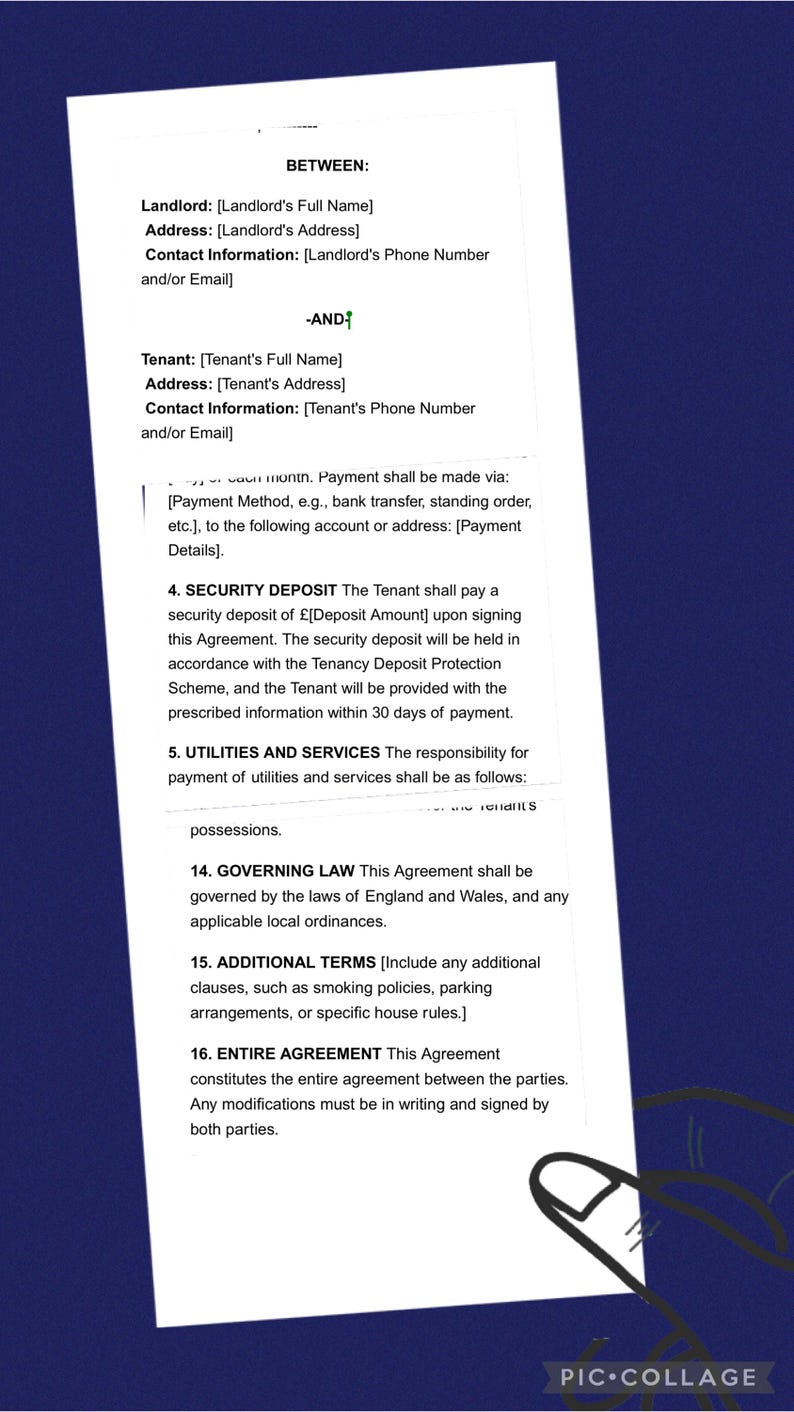 Tenancy Agreement - Etsy