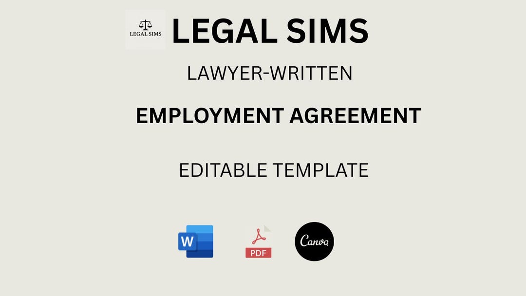 Employment Contract Template | Editable Employment Agreement Form ...