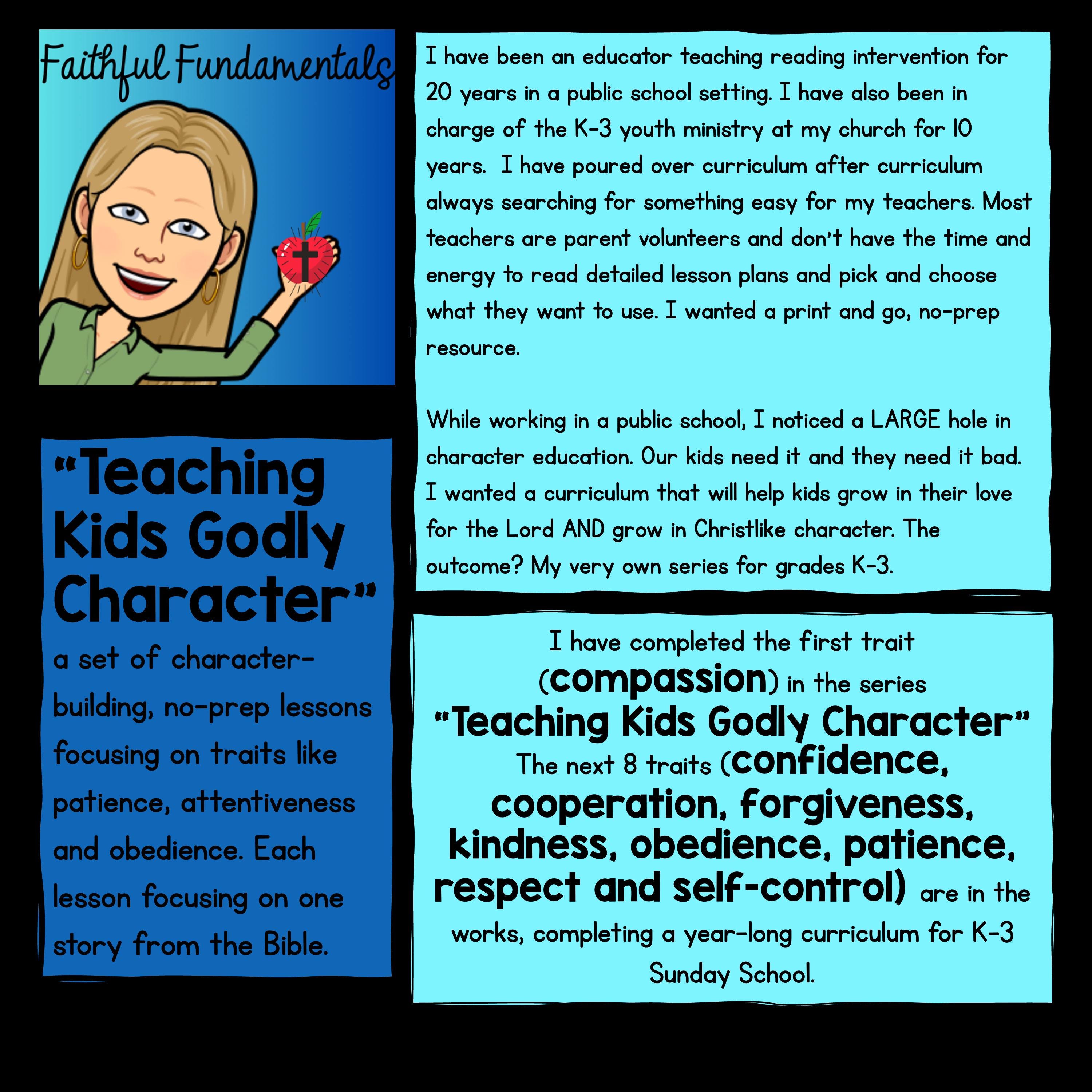 Teaching Kids Godly Character - Compassion - 4 Week Bundle- Christian ...