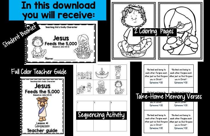 Teaching Kids Godly Character - Compassion - 4 Week Bundle- Christian ...