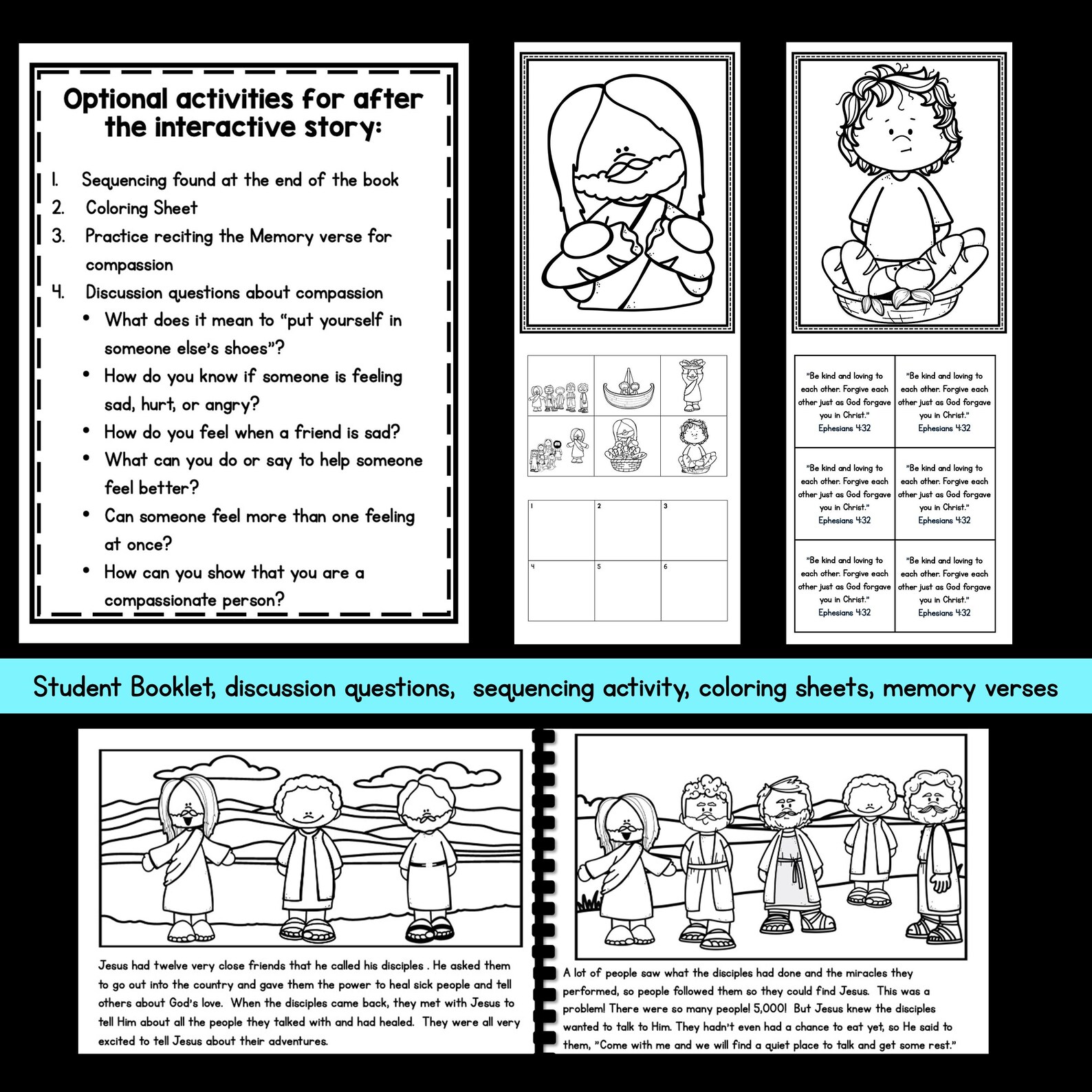 Teaching Kids Godly Character - Compassion - 4 Week Bundle- Christian ...