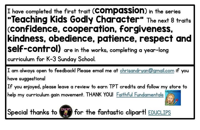 Teaching Kids Godly Character - Compassion -lesson #4 the Lost ...