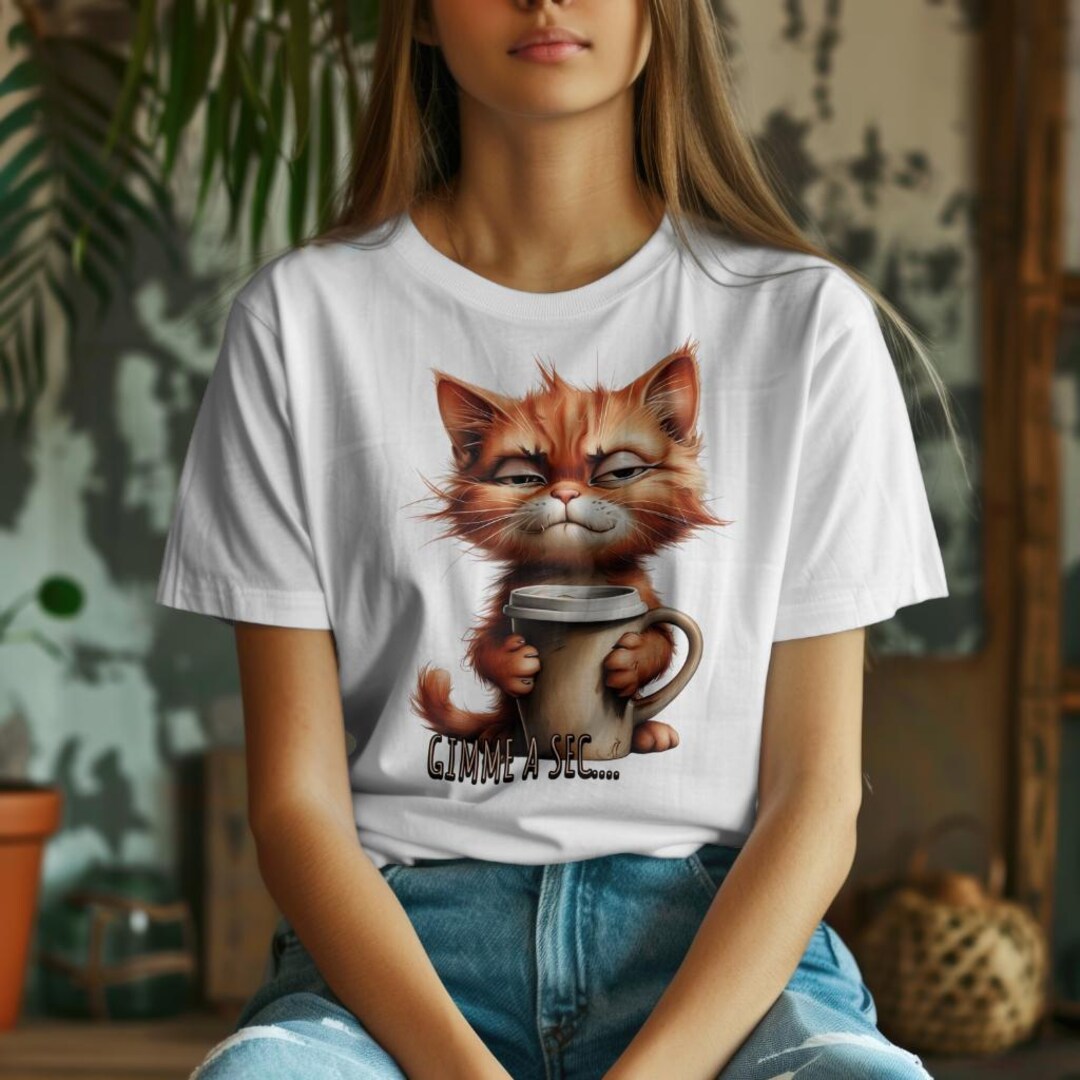 Gimme a Sec PNG, T Shirt Design, Inspirational Design, Retro ...