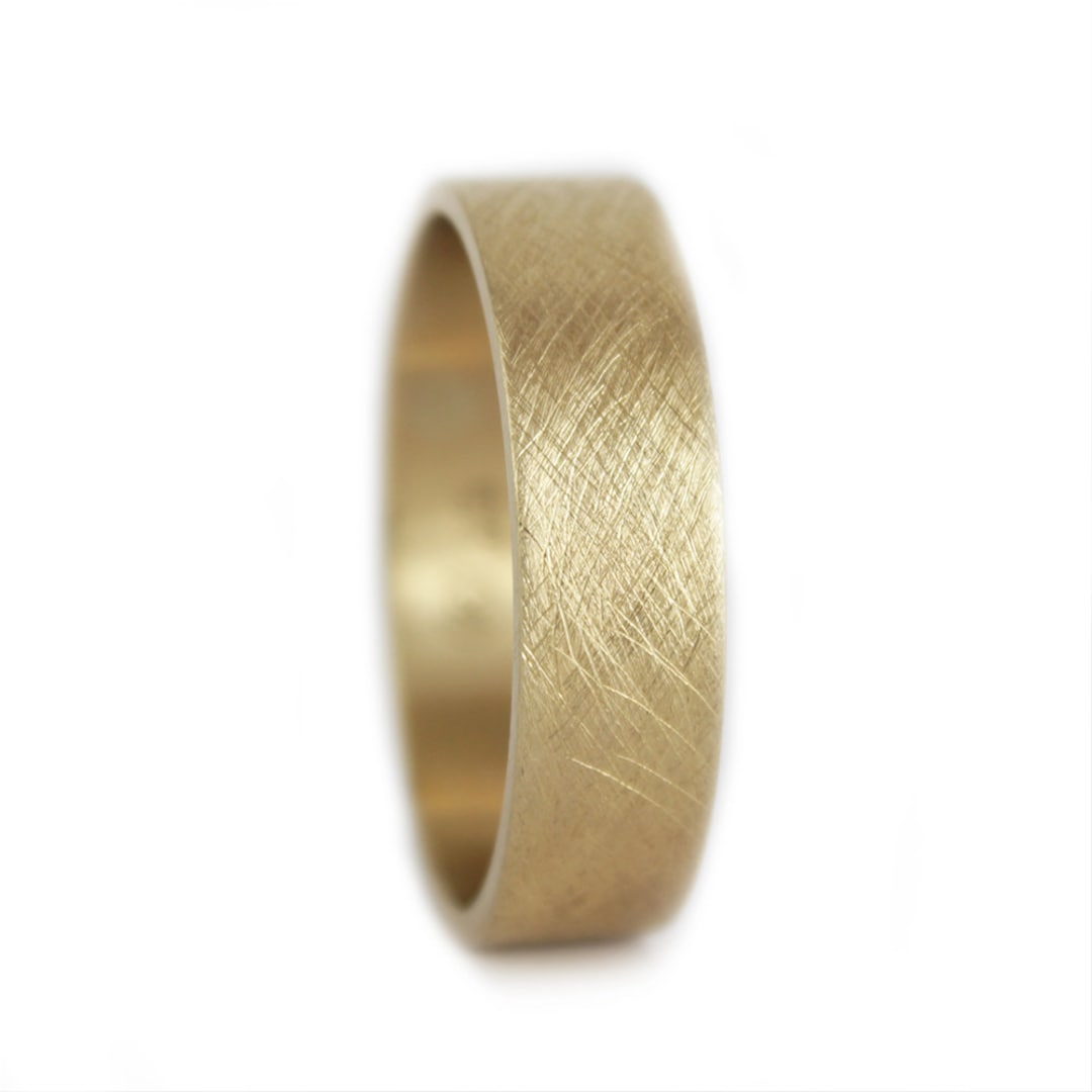 Rugged Refined Ring Wedding Ring for Men Scratched Ring - Etsy