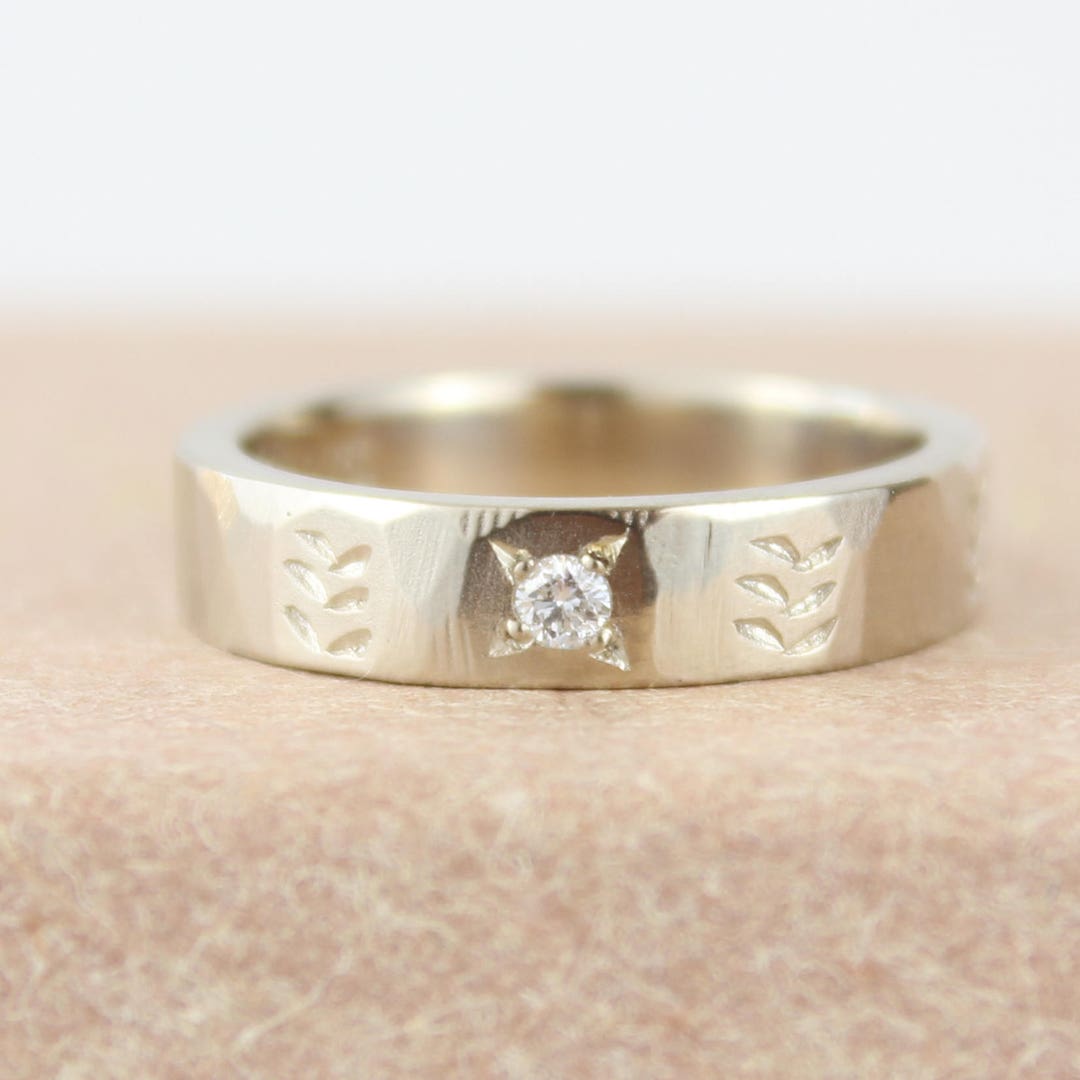 Nature Inspired Engagement Ring Nature Wedding Ring Nature Inspired ...