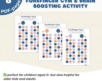 Brainy Fingers : Forefinger Gym & Brain Boosting Activity - Etsy