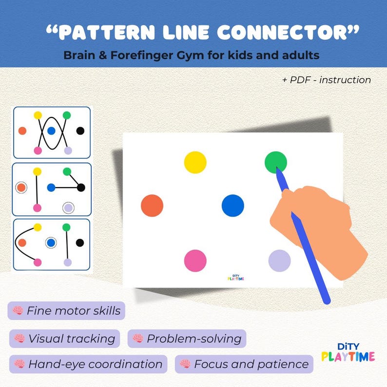 Dots Activity Pack – 18 Printable Neuro Exercises for Kids - Etsy