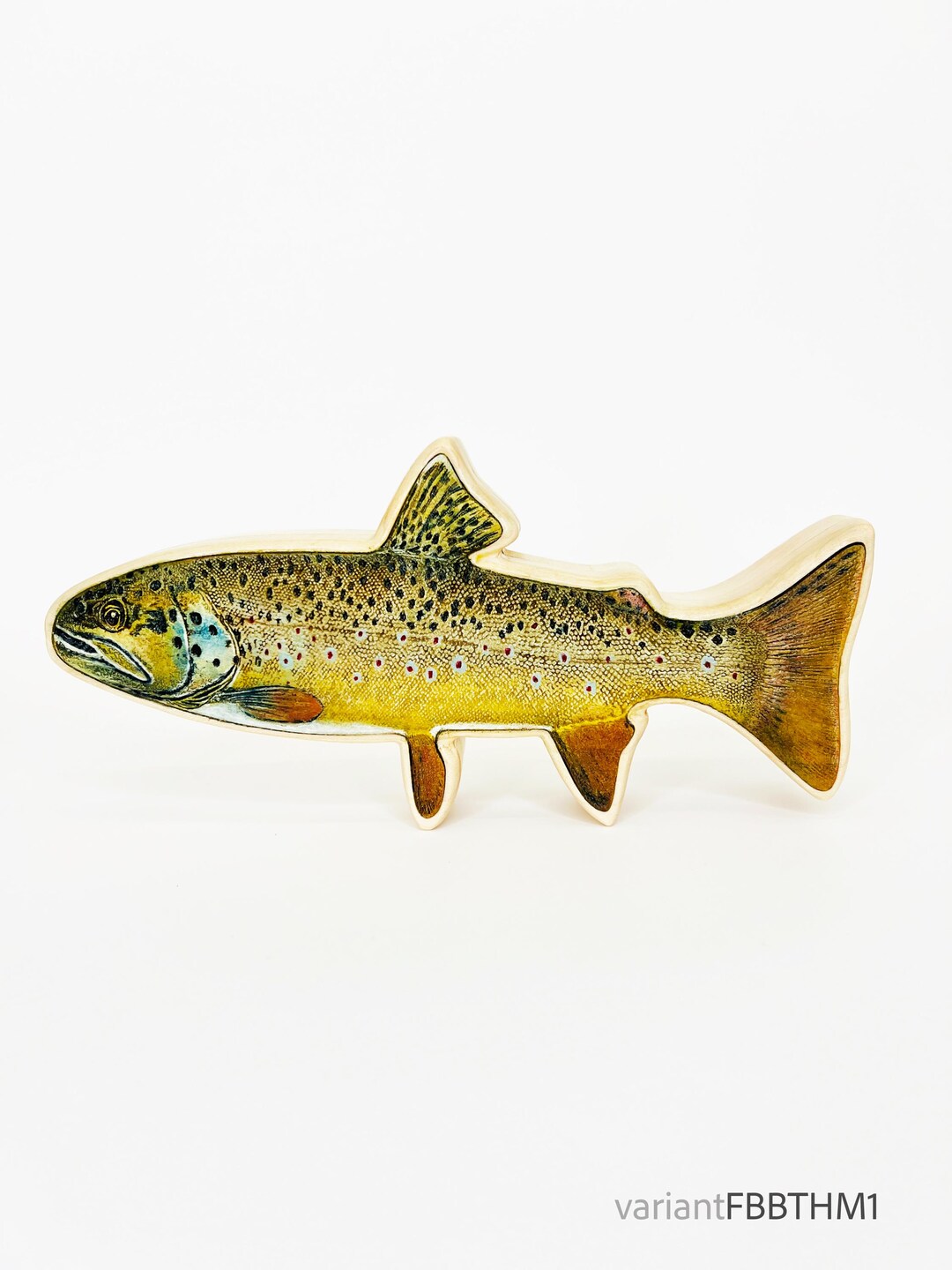 Handmade Fly Box, Brown Trout, Wood Fish Box, Hardwood Maple, Gift for ...