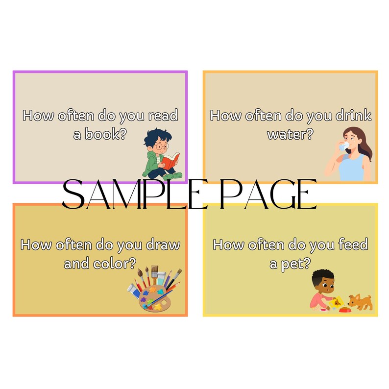 Present Simple Tense Worksheets, How Often Speaking Cards, English ...