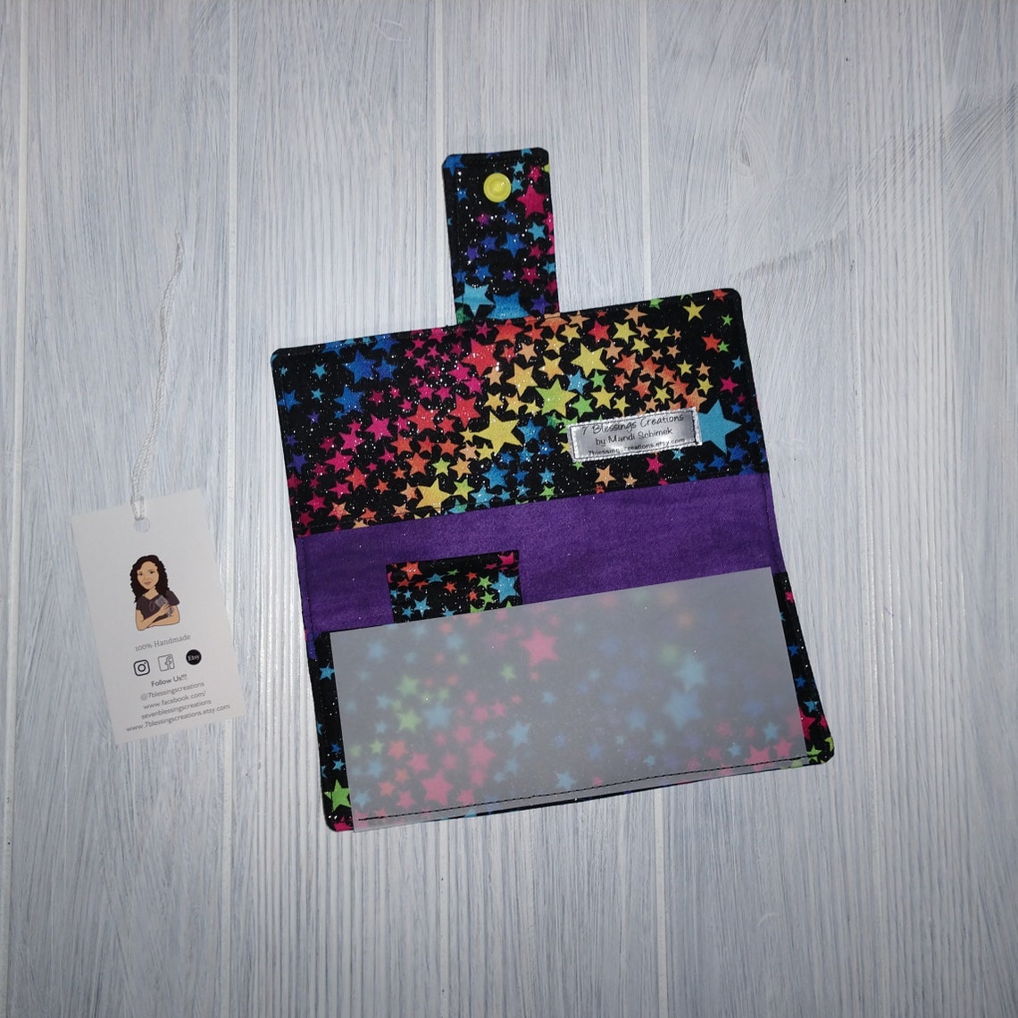 Fabric Checkbook Cover Slim 2 Pocket Design Checkbook - Etsy