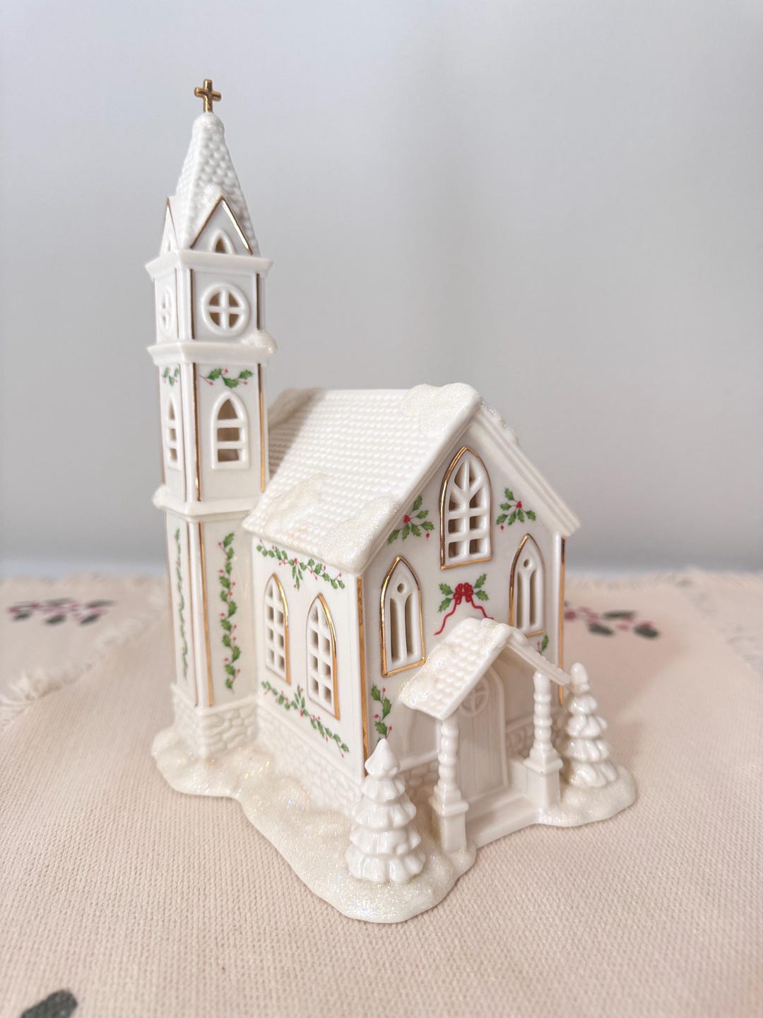 Christmas Village Church by Lenox - Etsy