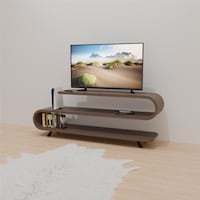 Parametric Wavy Wooden Tv Unit Shelf Tv Panel Design, Parametric ...