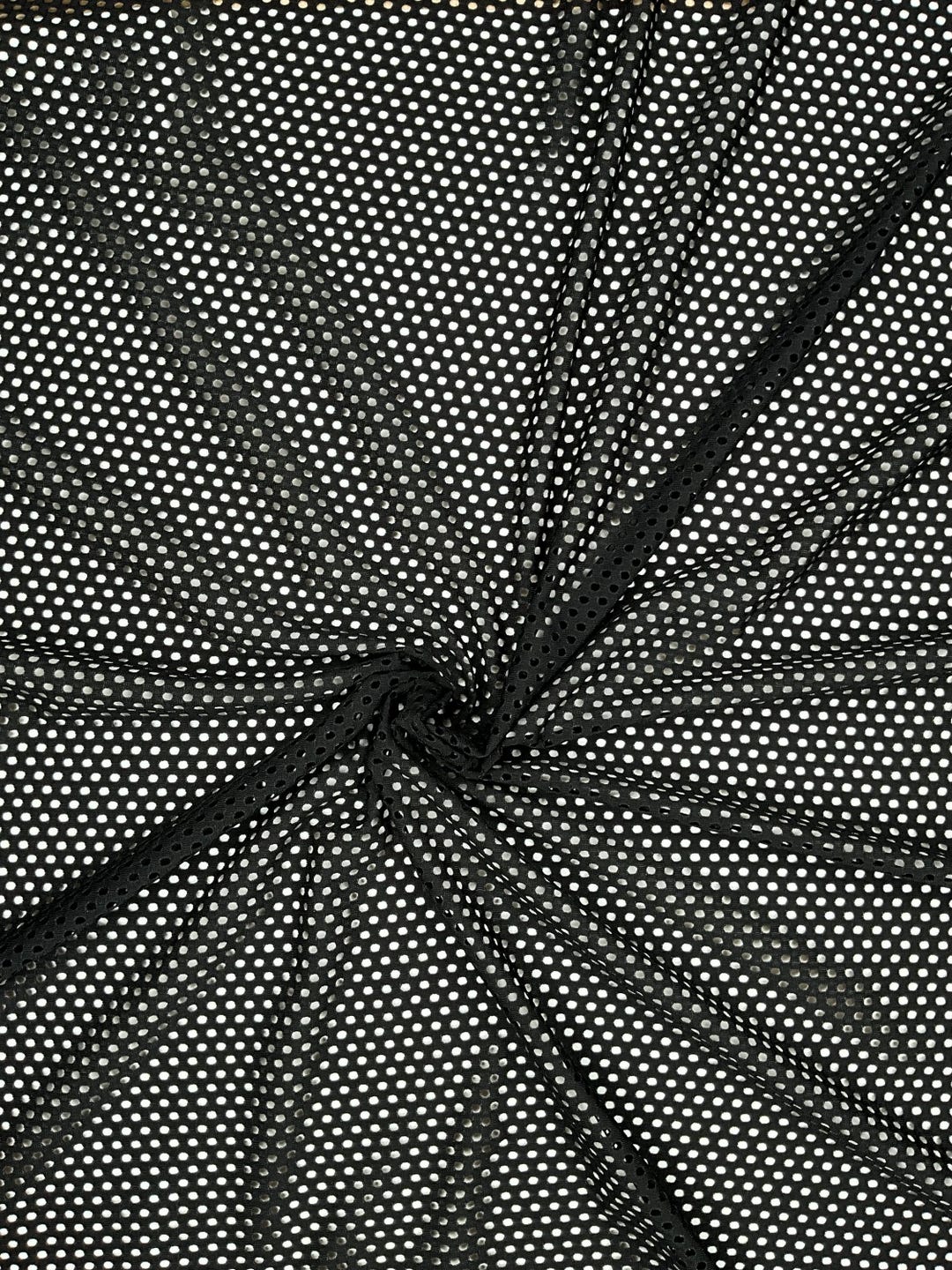 Black Perforated Mesh Print Sheer 4 Way Stretch Nylon/spandex - Etsy