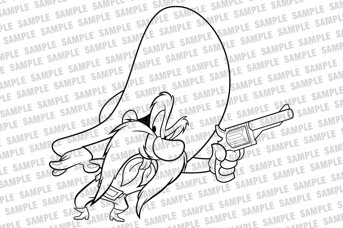 Yosemite Sam High Resolution Art - Etsy