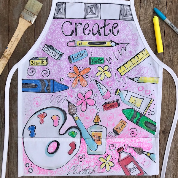 Arts and Craft Apron - Etsy