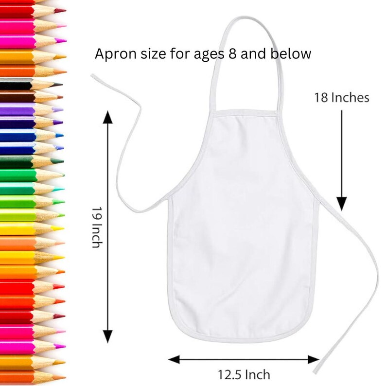 Hand-painted Kids Apron: Personalized Cotton Canvas Art Smock - Etsy