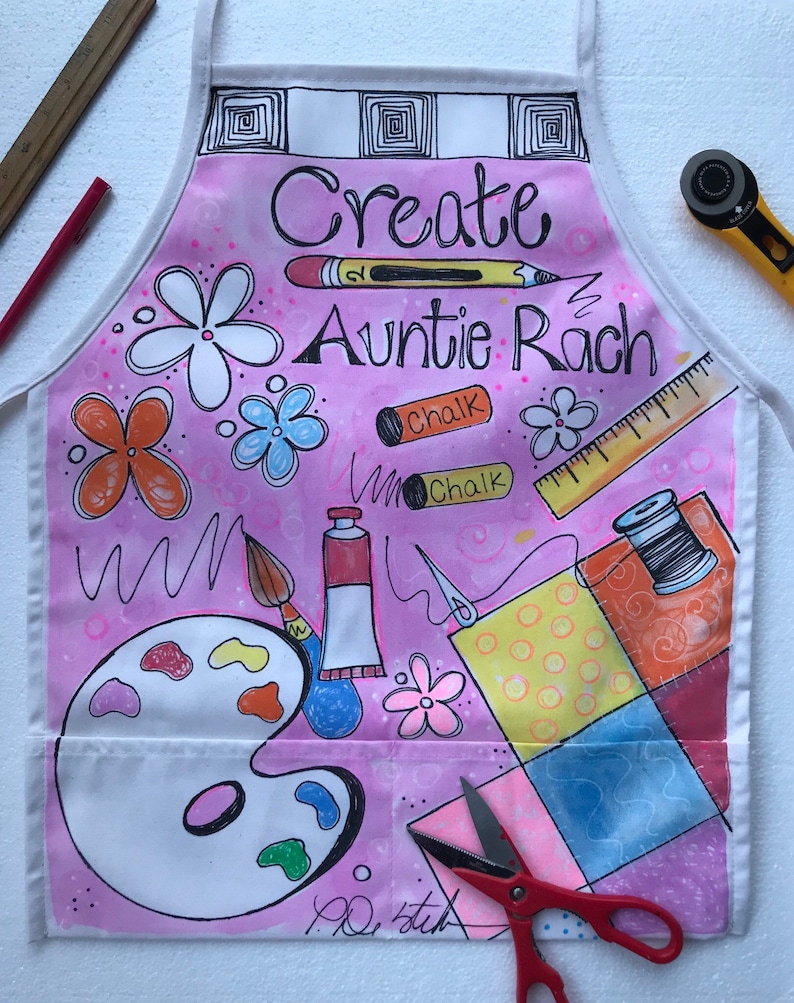Artist Apron With Pockets Craft Apron Gardener Apron Cook - Etsy Australia