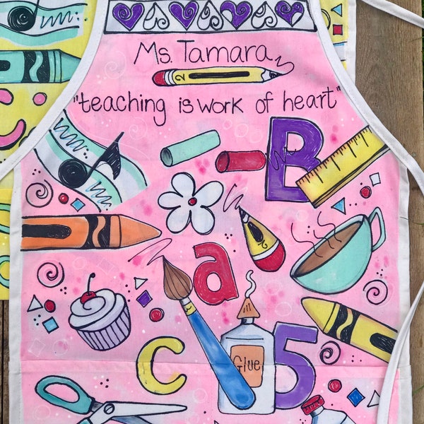 Teacher Apron - Etsy