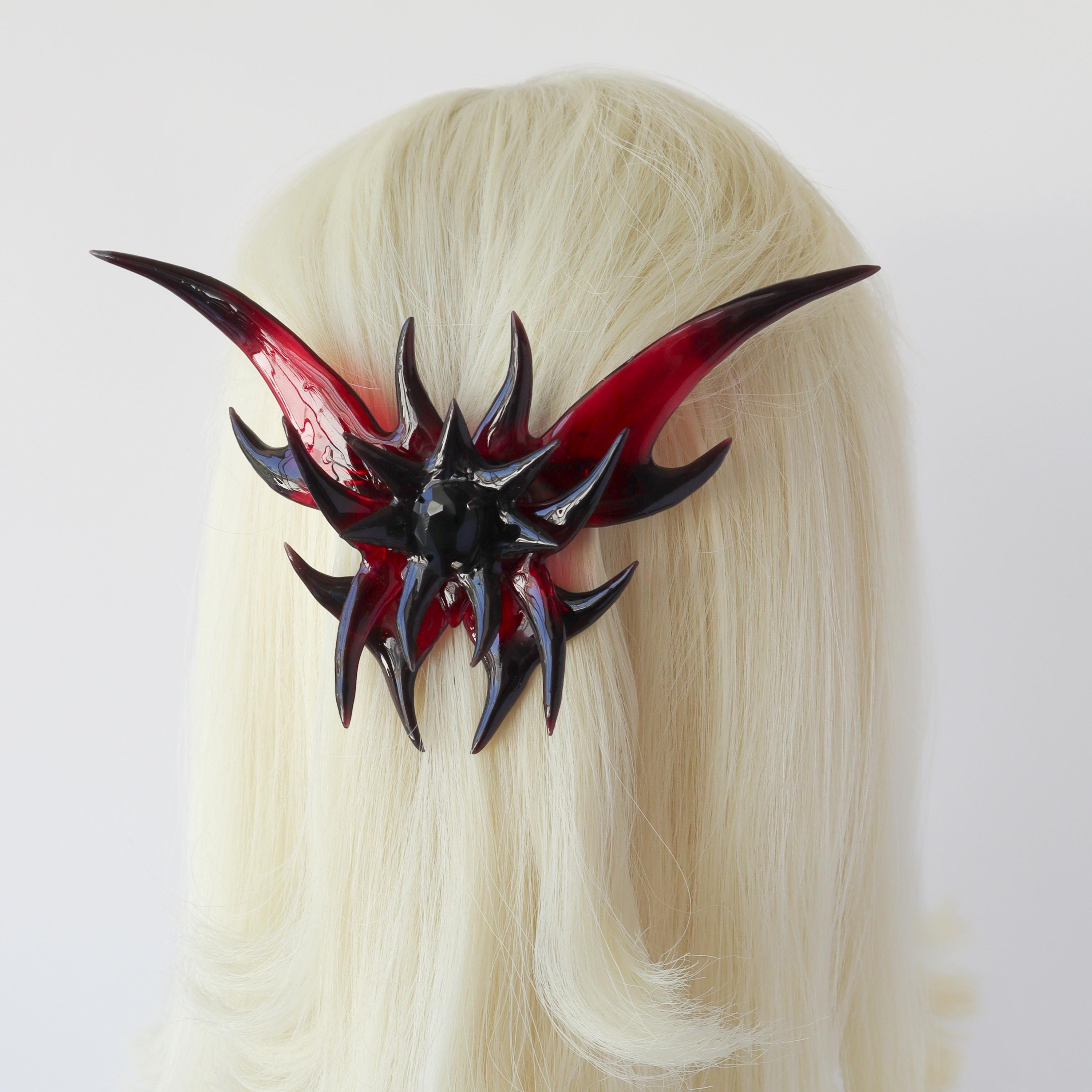 Handmade Hair Barrette 'plaga' / Resin Hair Accessory - Etsy UK