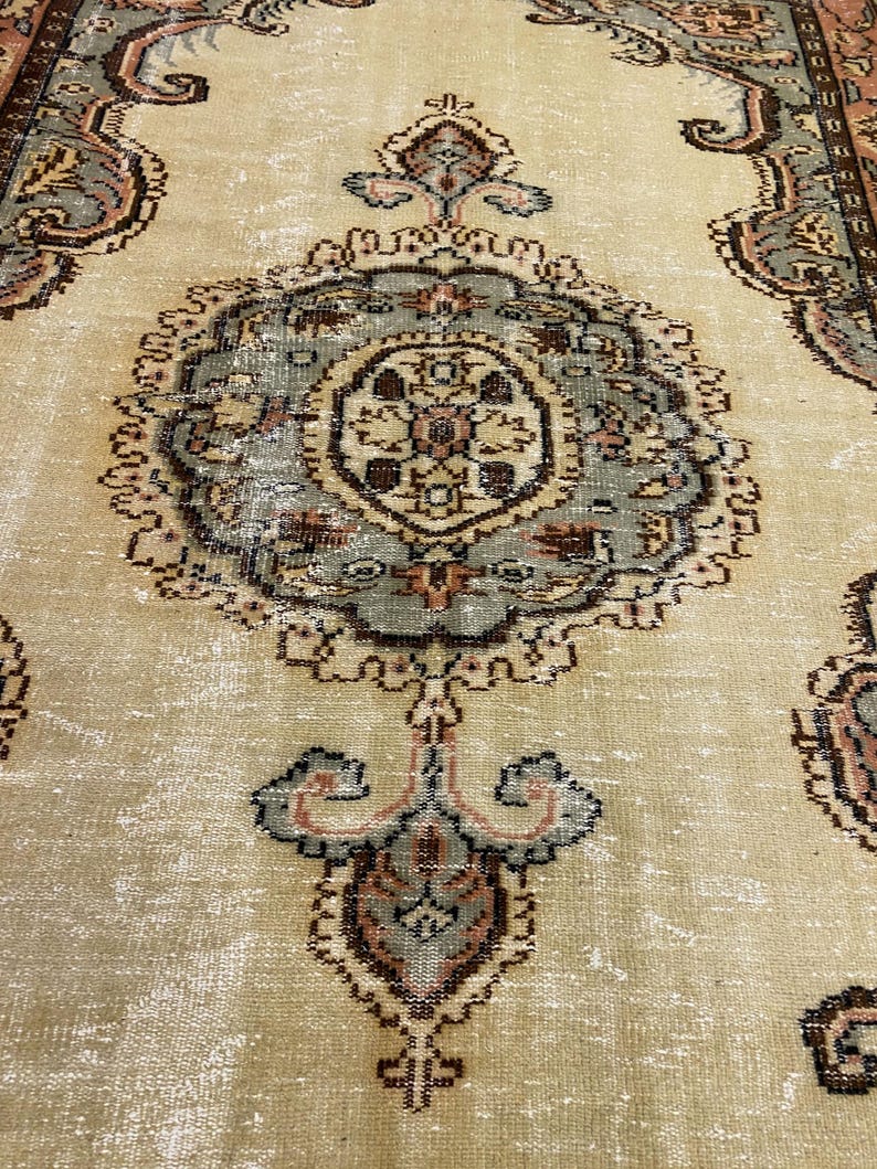 5.9x8.8 Vintage Rug, Turkish Rug, Home Decor Carpet, Historical Rug ...