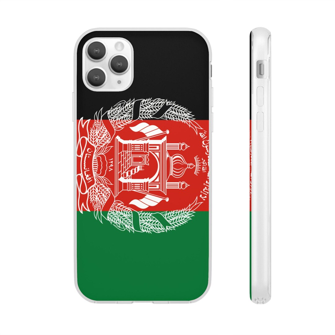 Afghanistan Country Flag Phone Case iPhone and Samsung Flexible Cover ...