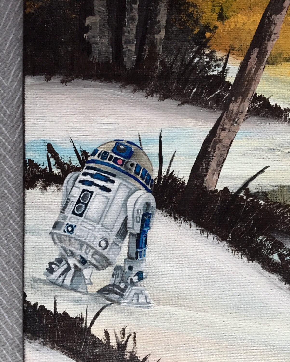 Golden Sunset, Unknown Planet (bob Ross-style Star Wars Painting) - Etsy