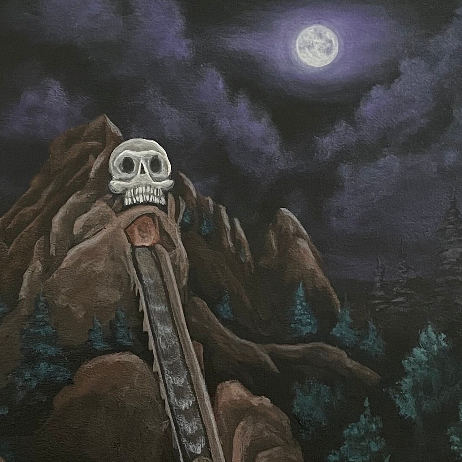 Log Ride Halloween Hootenanny PRINT From Knott's Into the Fog Art Show ...