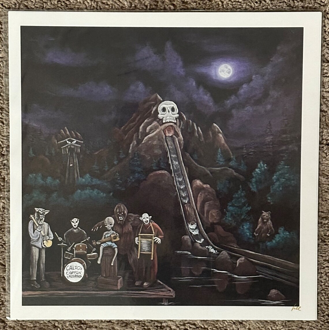 Log Ride Halloween Hootenanny PRINT From Knott's Into the Fog Art Show ...
