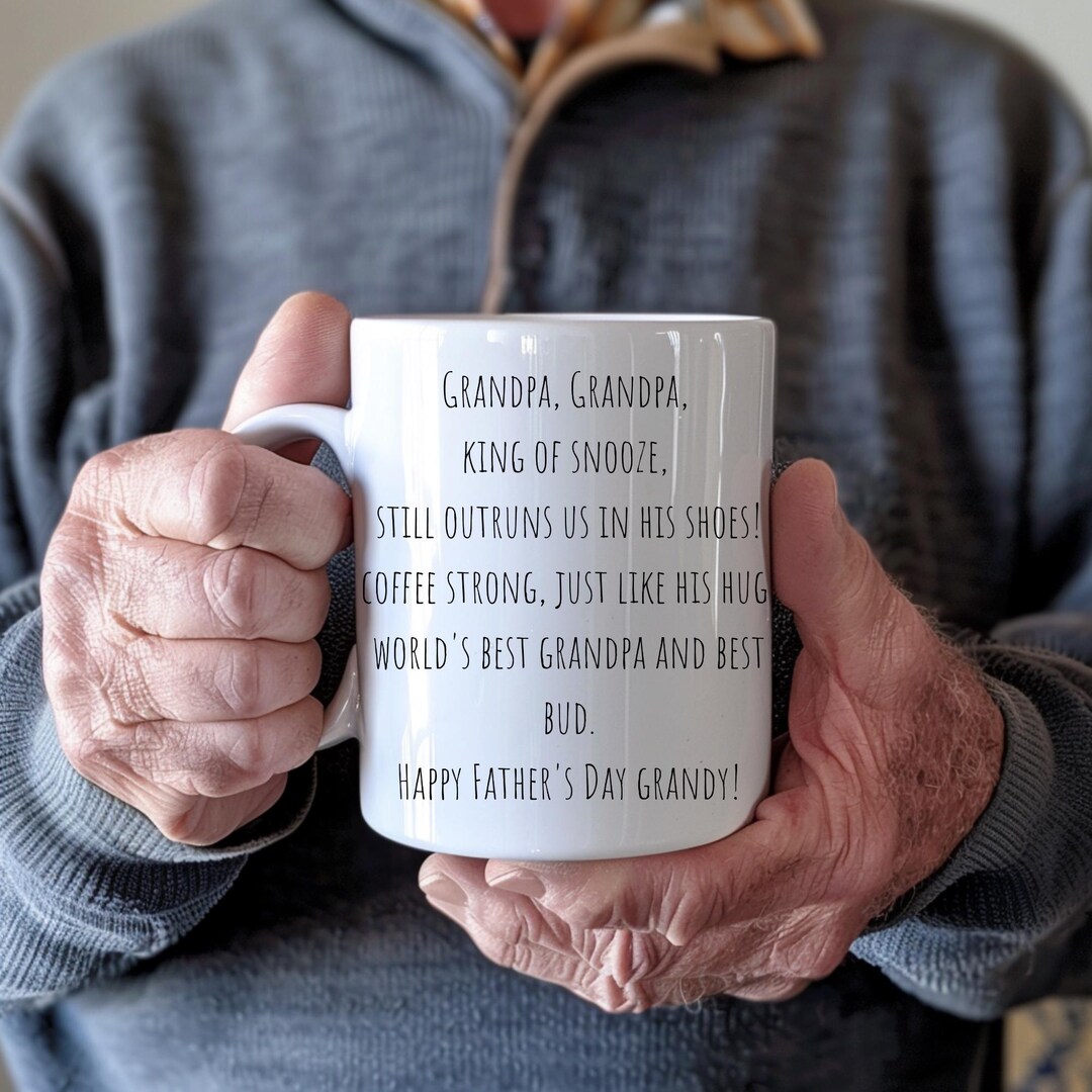 Grandpa, Grandpa Poem Coffee Cup, Grandfather's Present, Father's Day ...