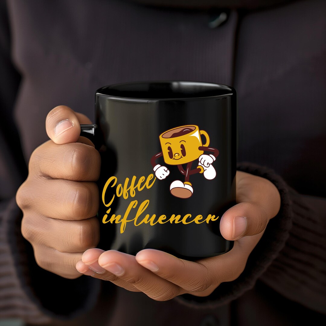 Coffee Influencer Graphic Fun Coffee Mug 11oz/15oz, Coffee Lover Gift ...