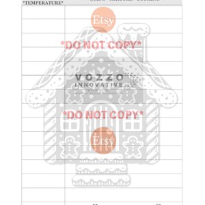 Holiday Christmas Recipe Book Page Template, Printable, Journal ...
