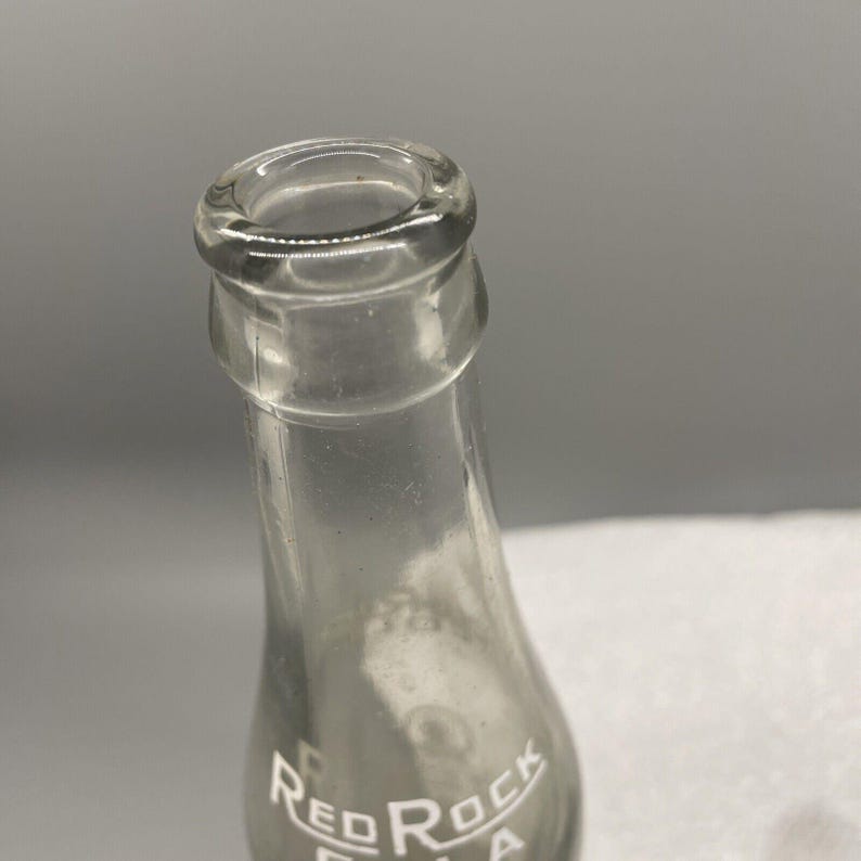Vintage Glass Bottle Red Rock Soda Columbia Miss. - Etsy