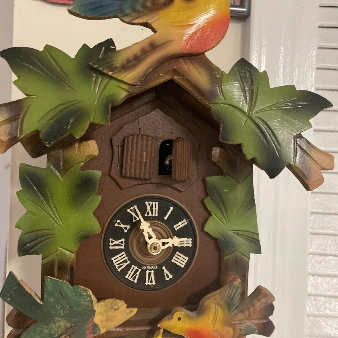 Cuckoo Clock FEEDING CHICK Black Forest Clock Works It Coo Coo’s Music ...