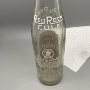 Vintage Glass Bottle Red Rock Soda Columbia Miss. - Etsy