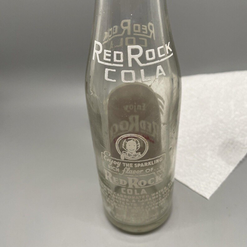 Vintage Glass Bottle Red Rock Soda Columbia Miss. - Etsy