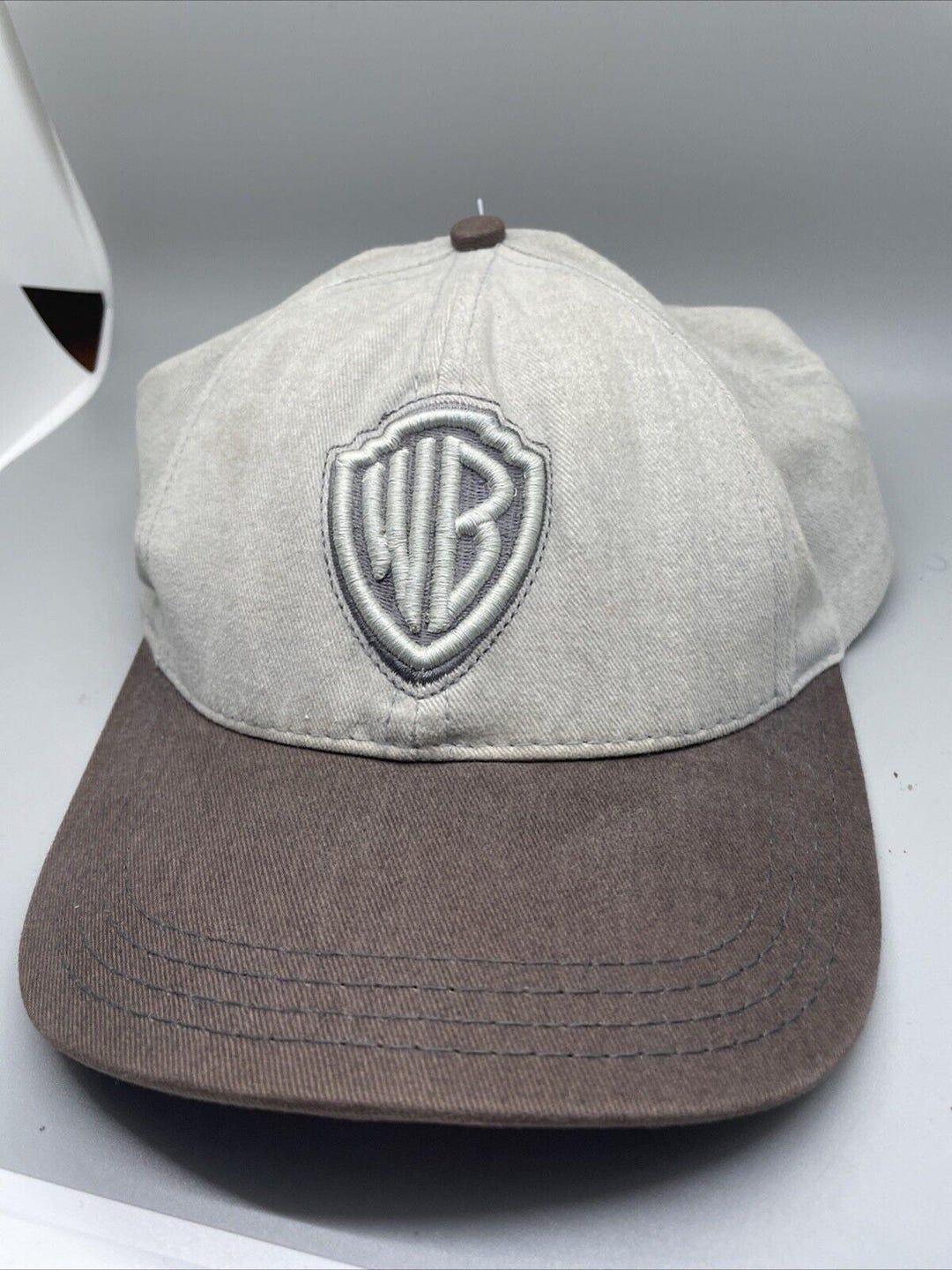 Warner Brothers Baseball Cap Snapback Hat Gray Cream New York ...