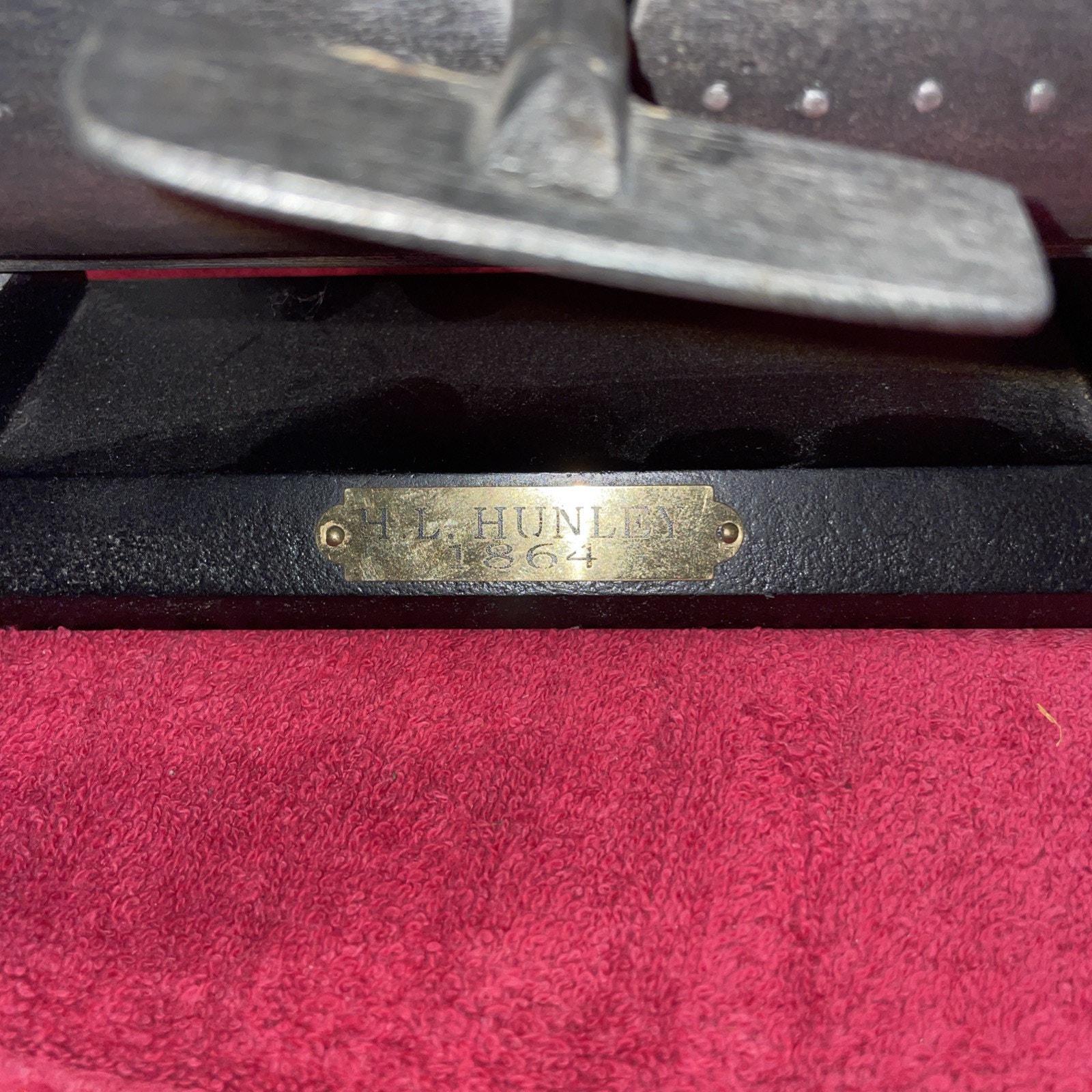 Rare! HL Hunley 1864 Civil War, Shelf, Display Resin Model Iron Ship ...