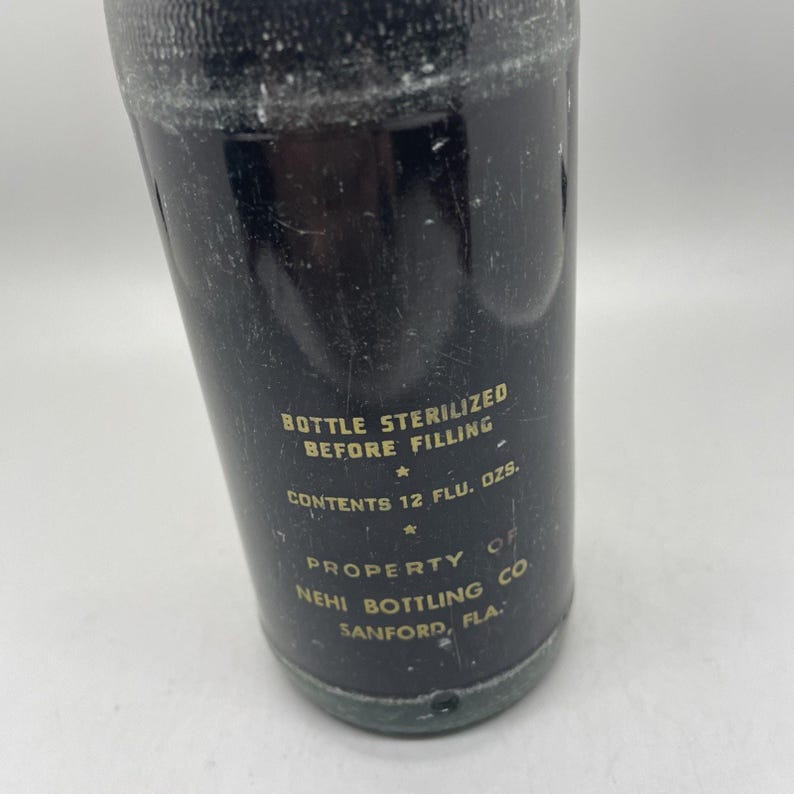 Vintage 1955 Royal Crown Block RC Cola Glass Soda Bottle SEALED FULL - Etsy