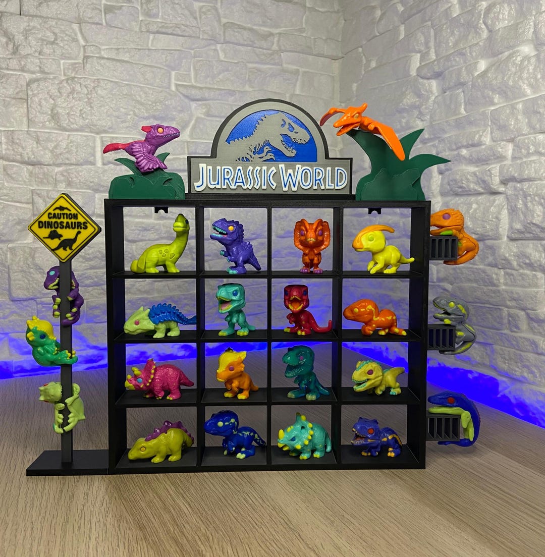 Jurassic World Funko Pop Display Stand for Wall Collections, Jurassic ...