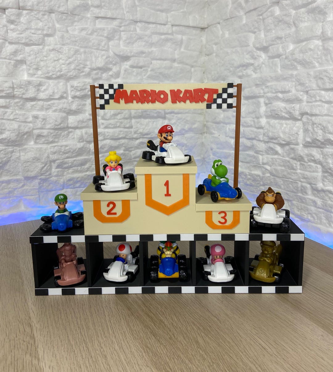Mario Kart Display Stand Mcdonals Collections Shelving Room Decoration ...