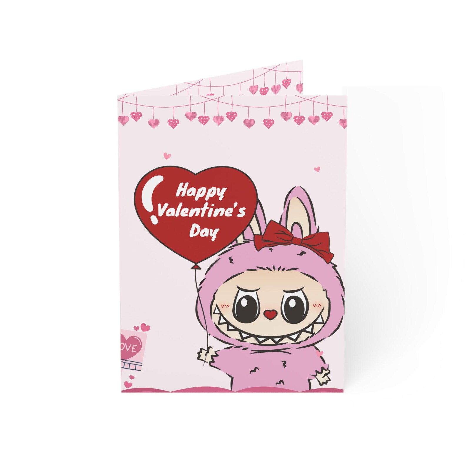 Labubu Valentine's Day Greeting Cards Happy Valentine's Day (1pc, 10pcs ...