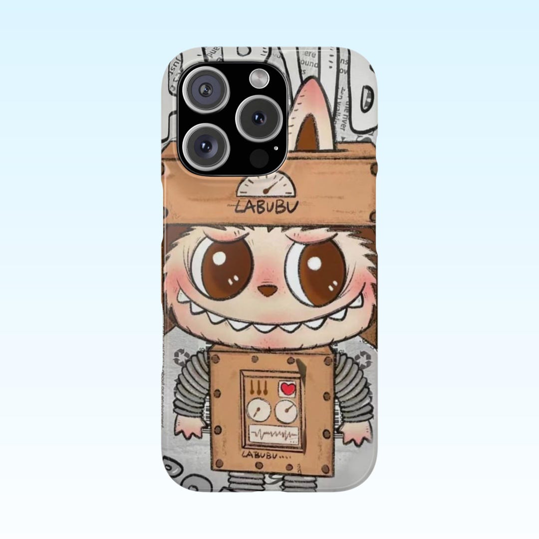 Labubu Phone Case for iPhone Labubu Hirono the Little Mischief Robot ...