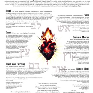 Sacred Heart Infographic - Etsy