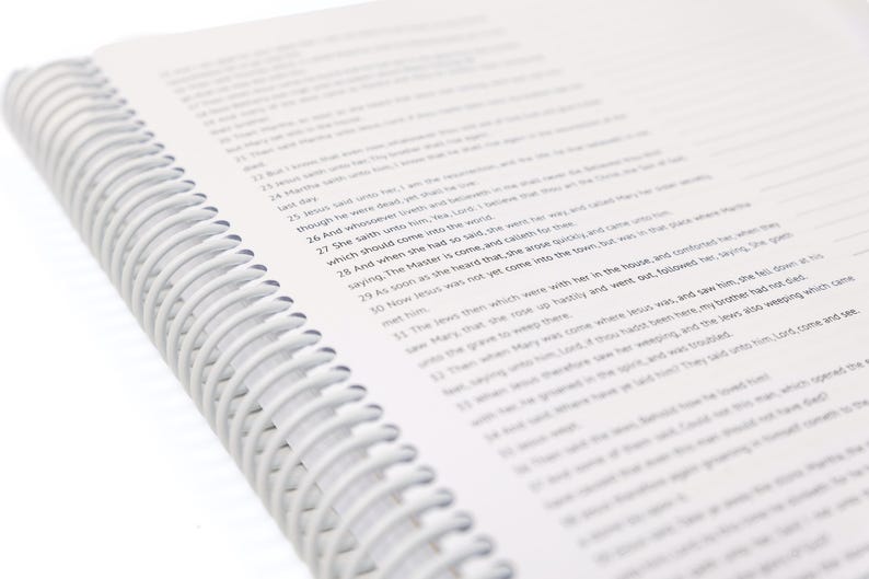 Spiral Bound Bible - New Testament - KJV - Eternal Spiral™ - Etsy