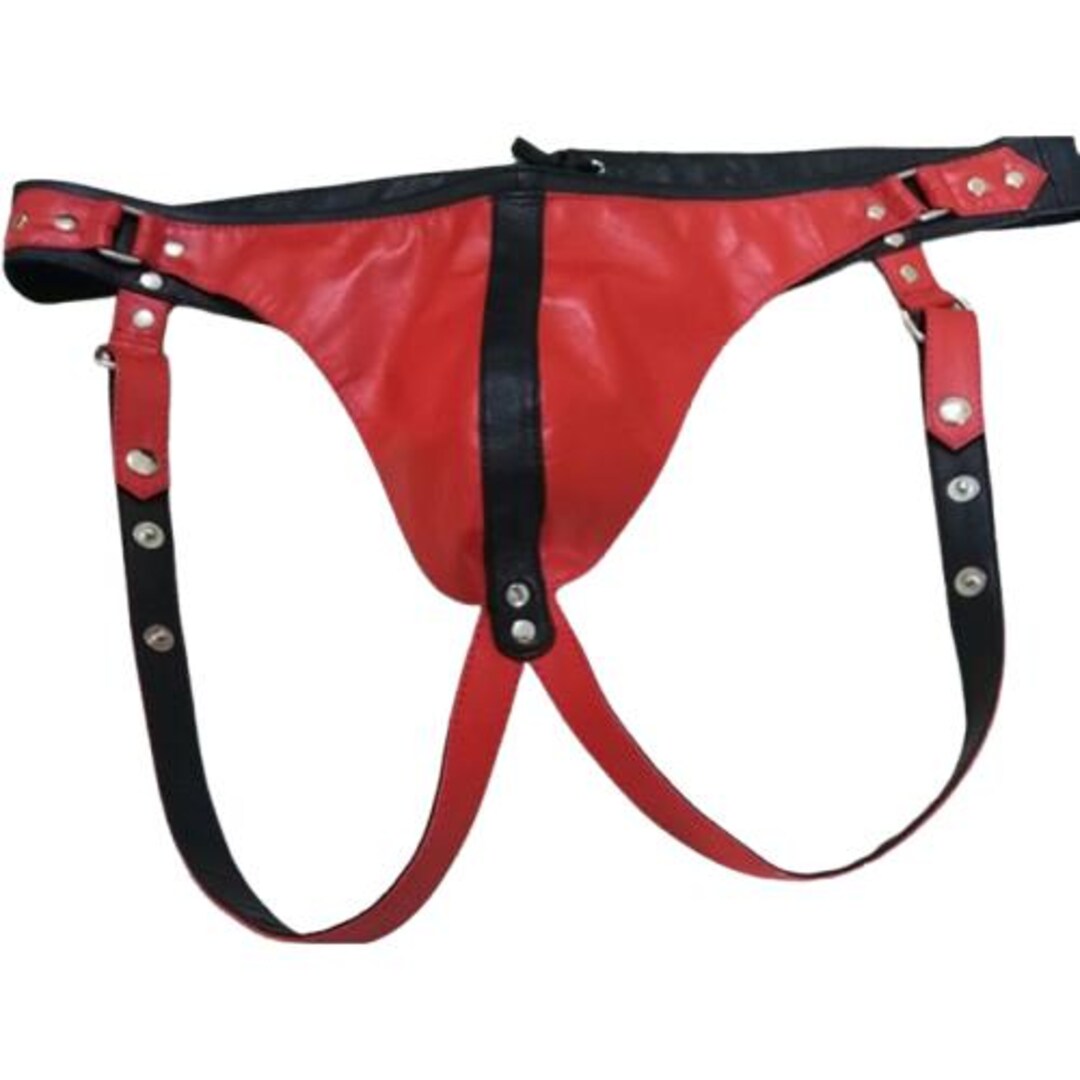 Men's Real Leather Jockstrap, Fetish, Club Leather Underwear, Sexy ...