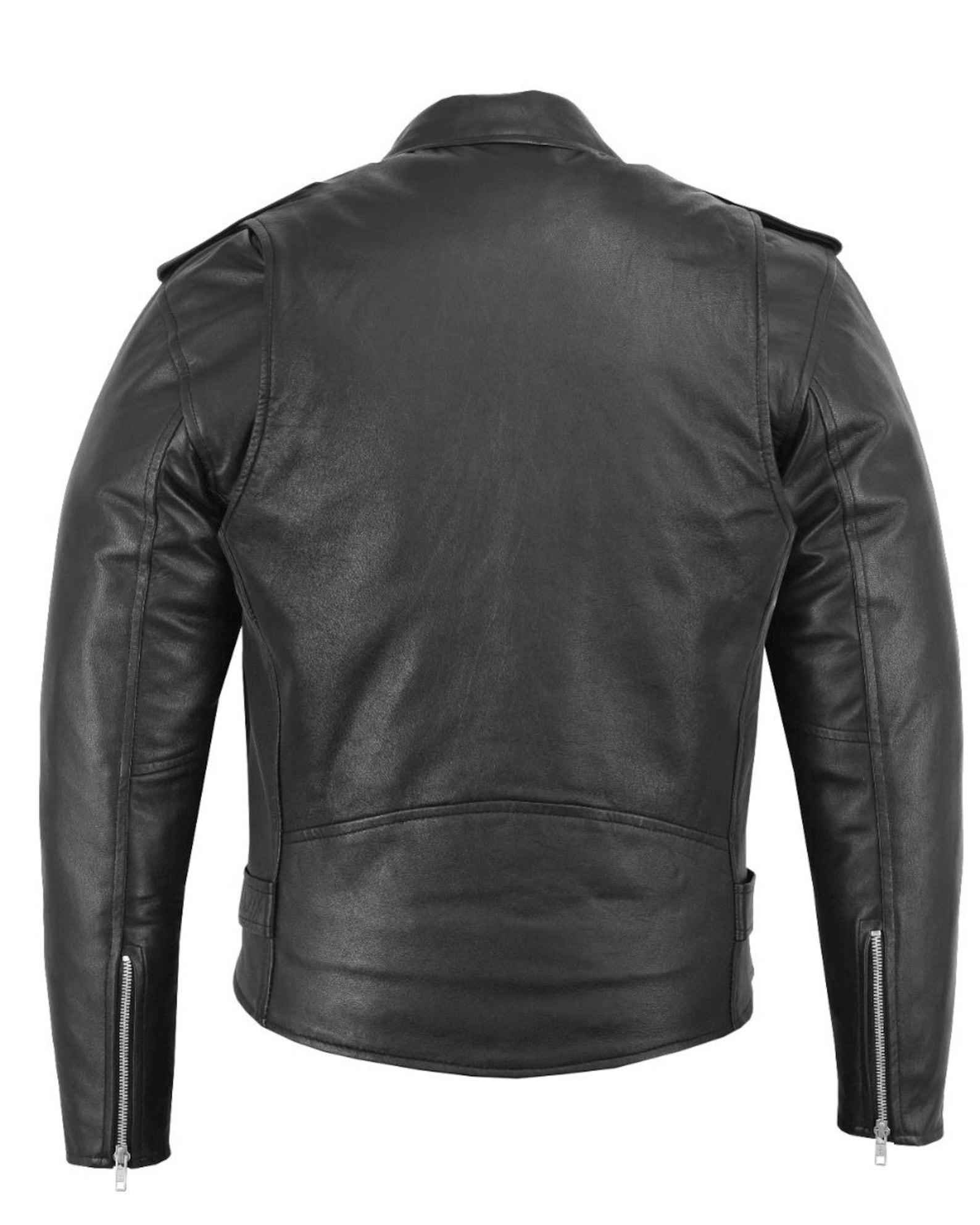 Classic Real Leather Motorbike Jacket for Men Rider Motorcycle Jacket ...